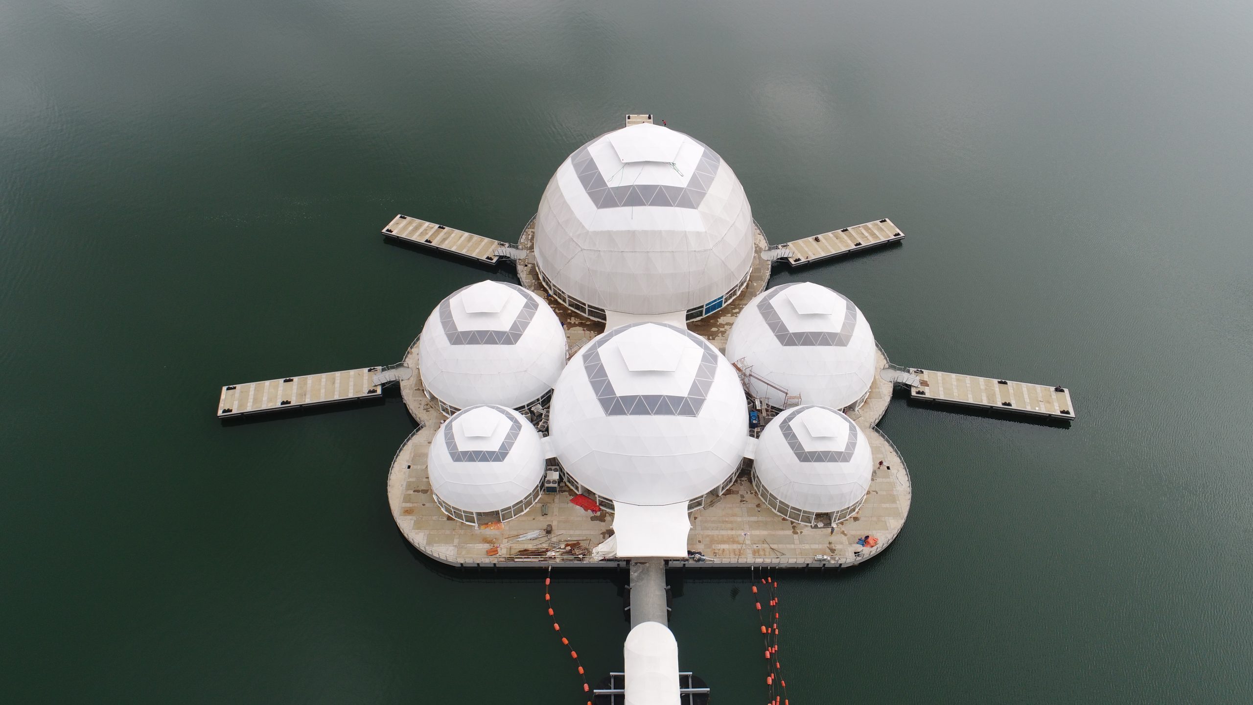 Tasik Kenyir Marina Floating Jetty Tensile Dome Structure - TFS